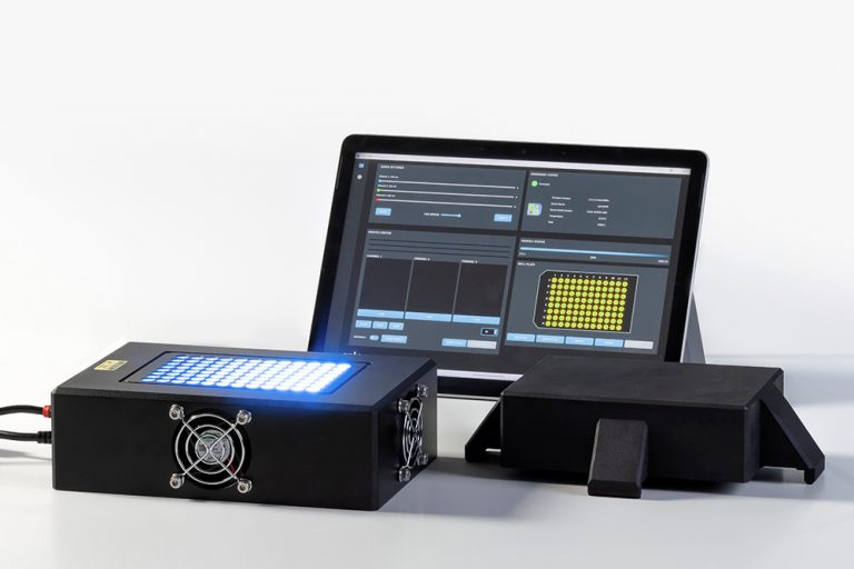 We develop illumination devices for optogenetic research. › opto biolabs